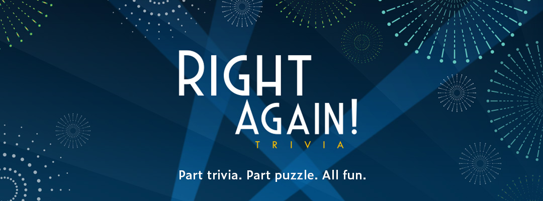 Right Again! Trivia is a Fun Trivia and Puzzle Game